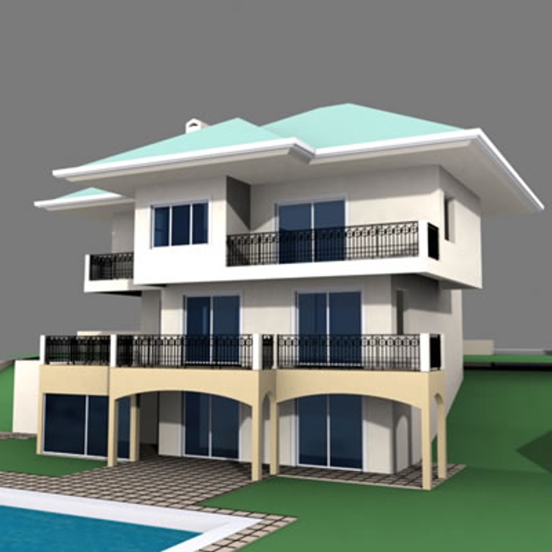 Maya Exterior Building House