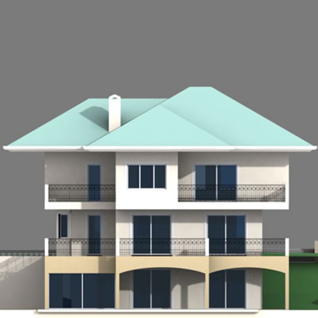 Maya Exterior Building House