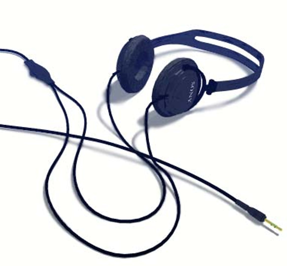 Stereo Headphones Head 3d Model