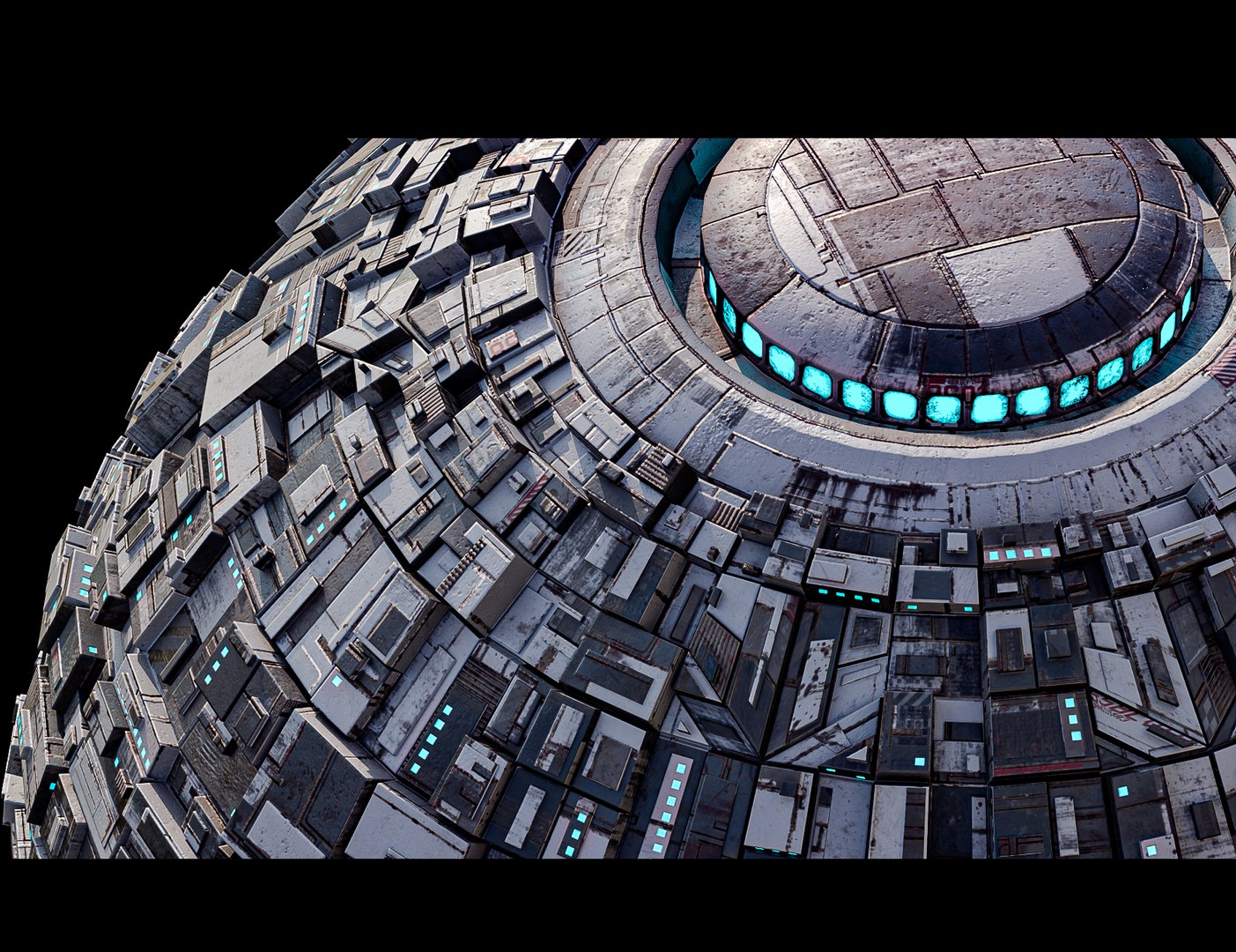 Sci-Fi Base Semisphere Sphere Hemisphere Model - TurboSquid 2072473