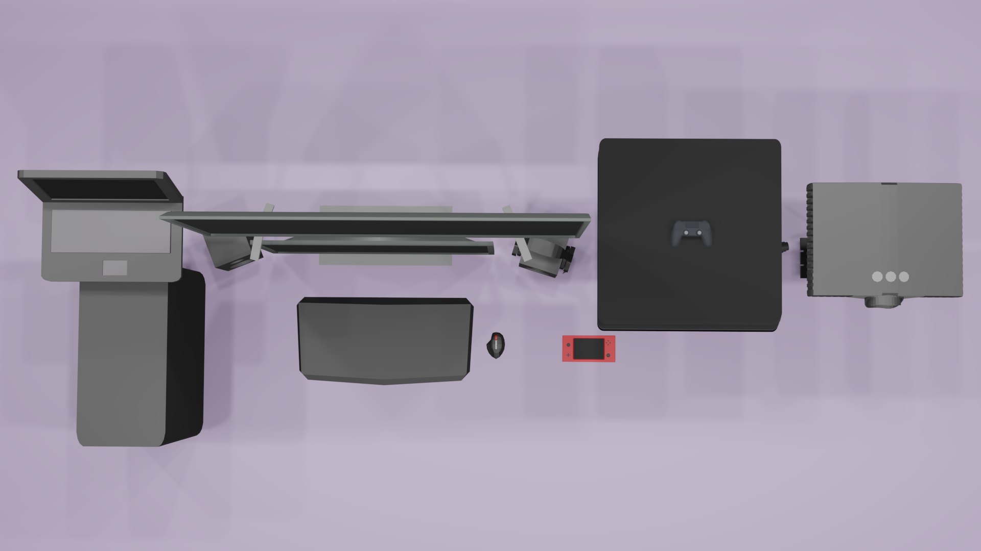 3D Low Poly Electronic Pack - TurboSquid 1742622