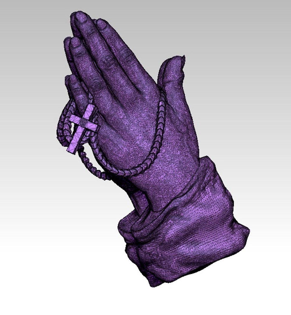 Pray Hand 3D Model - TurboSquid 1423248