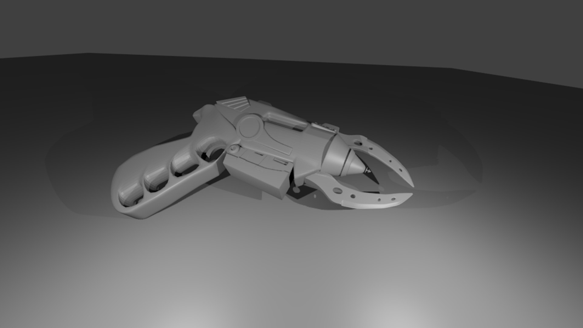 Futuristic Laser Pistol 3d Fbx