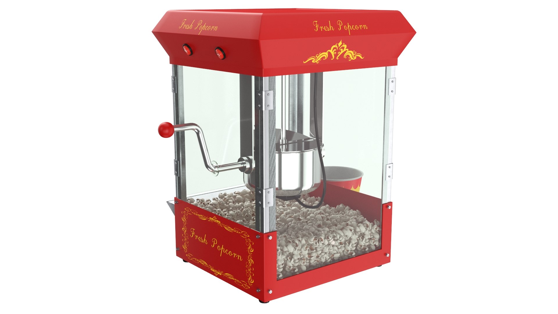 3D Popcorn Cart Car - TurboSquid 1278287