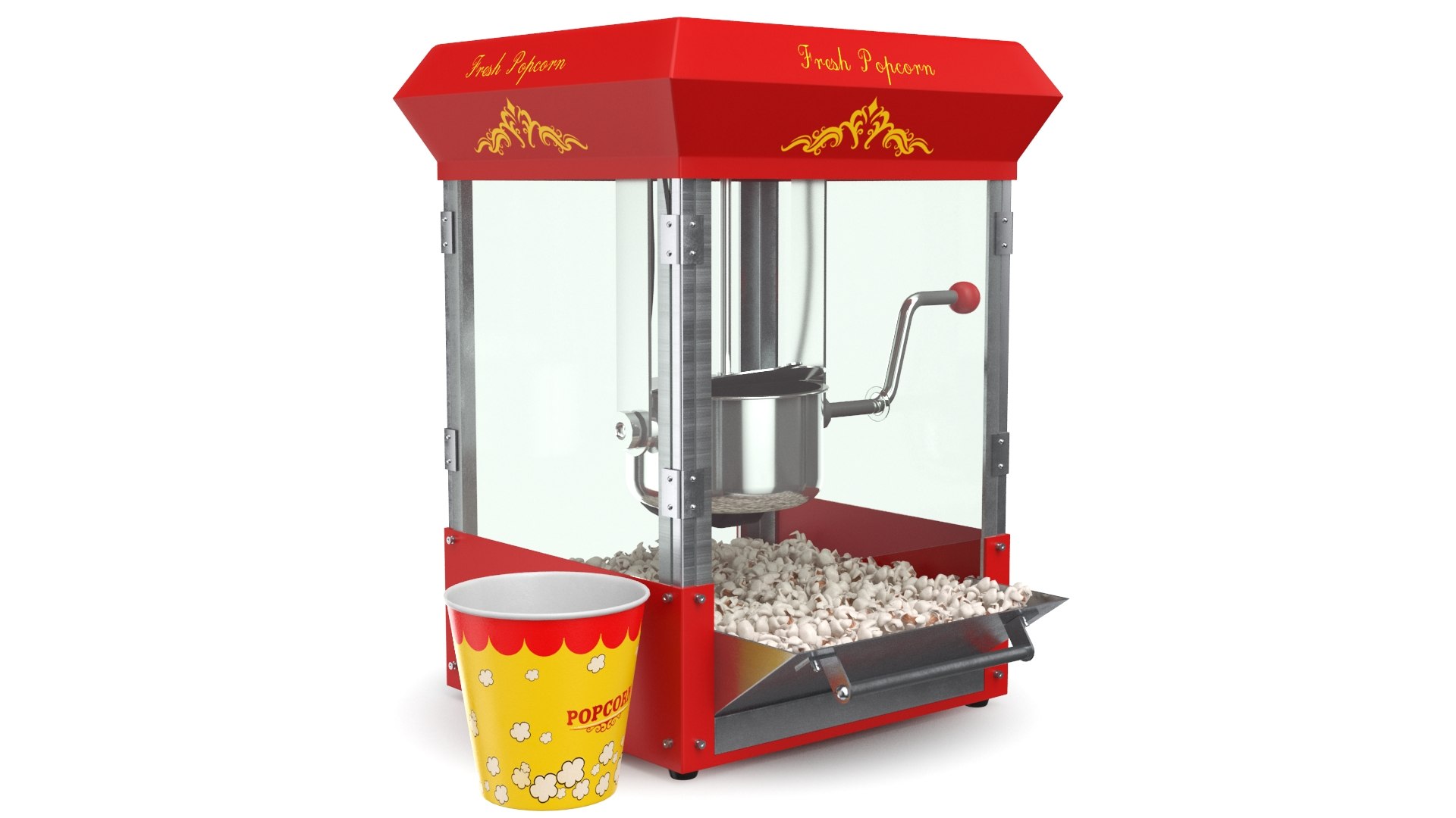 3D Popcorn Cart Car - TurboSquid 1278287