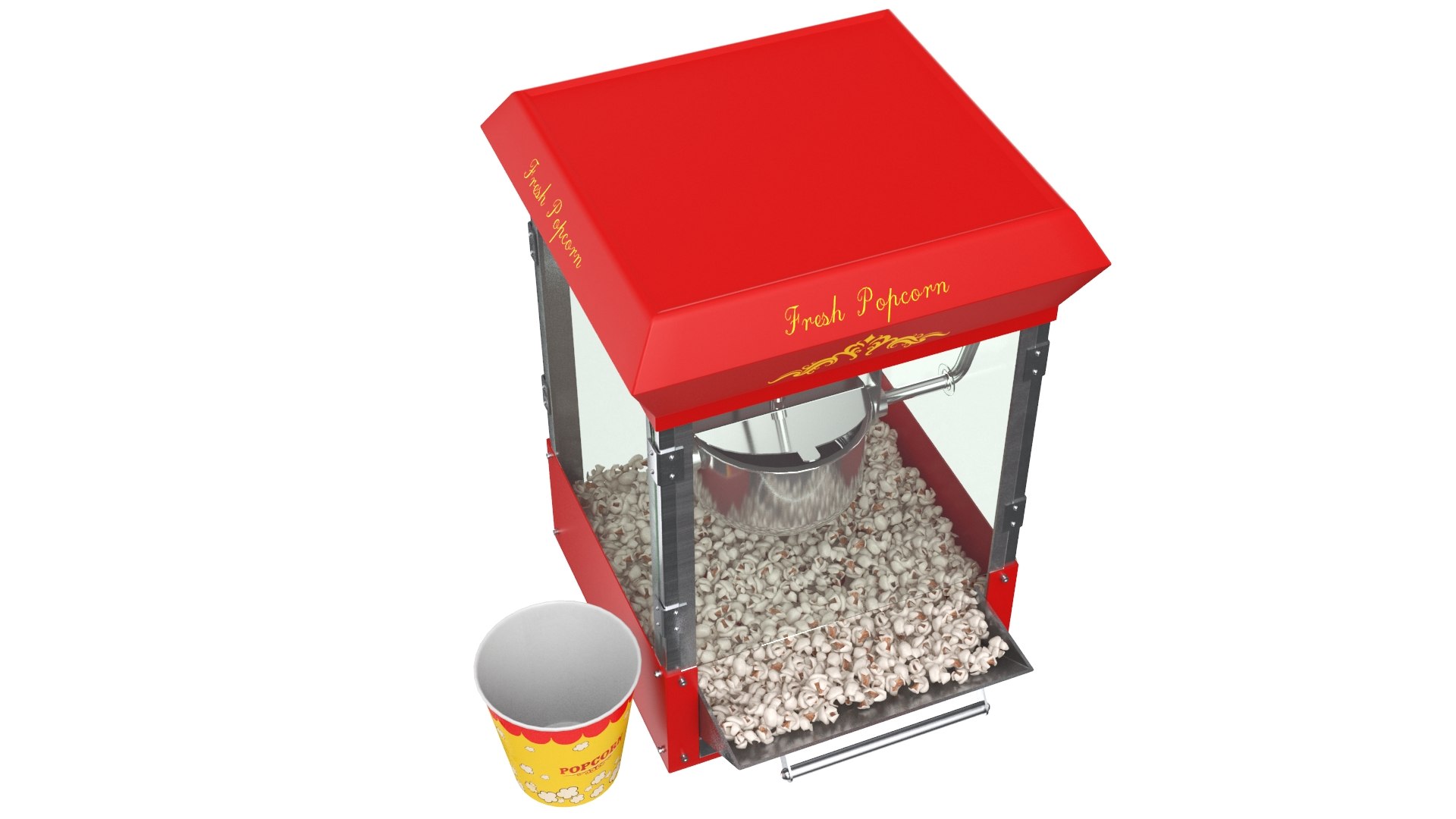 3D Popcorn Cart Car - TurboSquid 1278287
