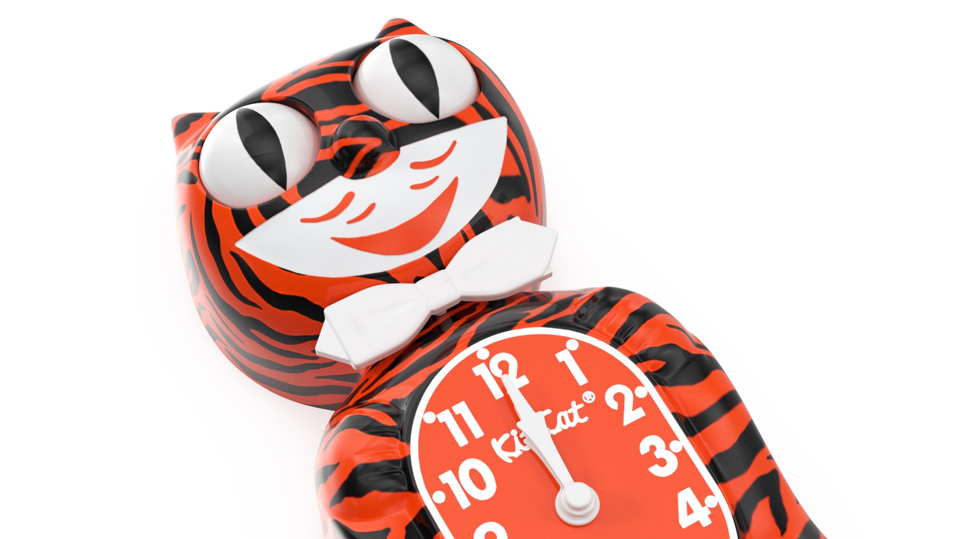 3D Bengal Tiger Kit Cat Clock Rigged For Maya - TurboSquid 2101508