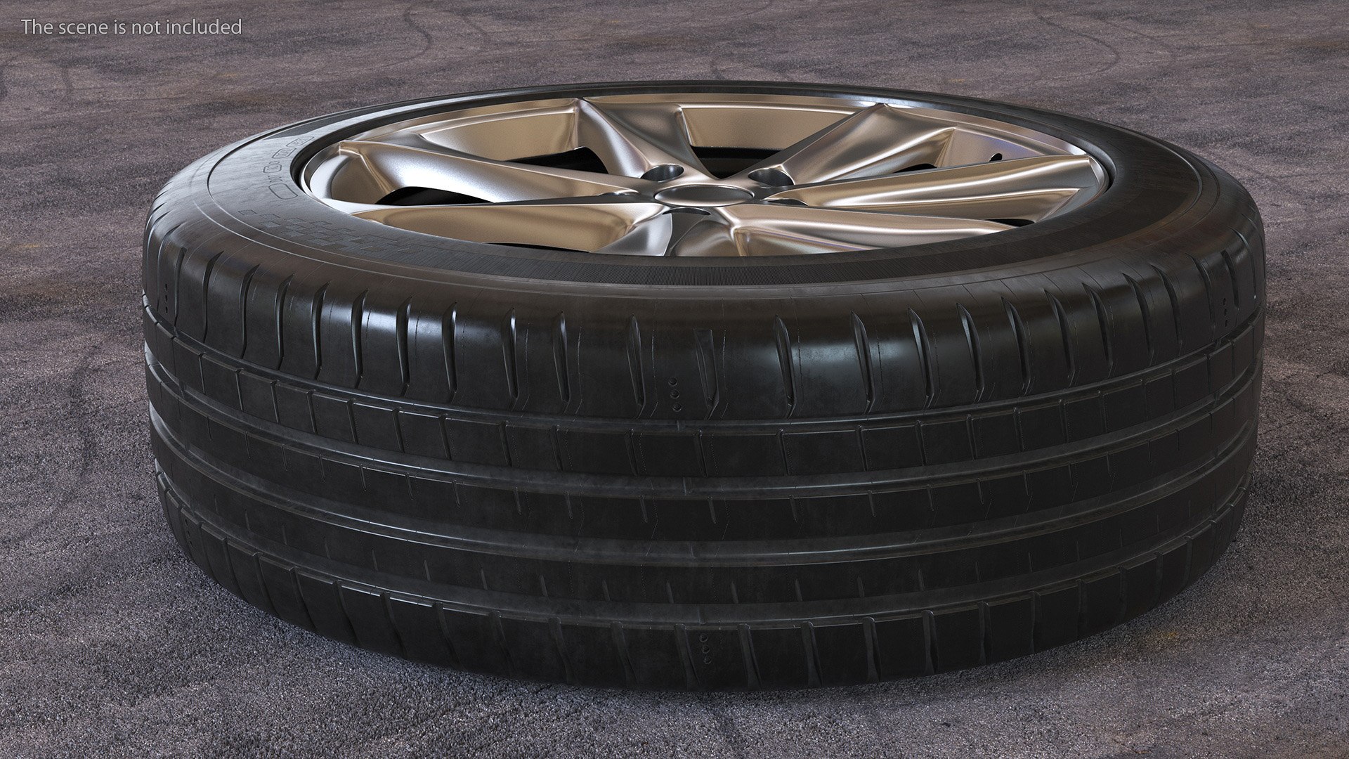 Car Wheel Rim Carrying Tire 3D Model - TurboSquid 2058196