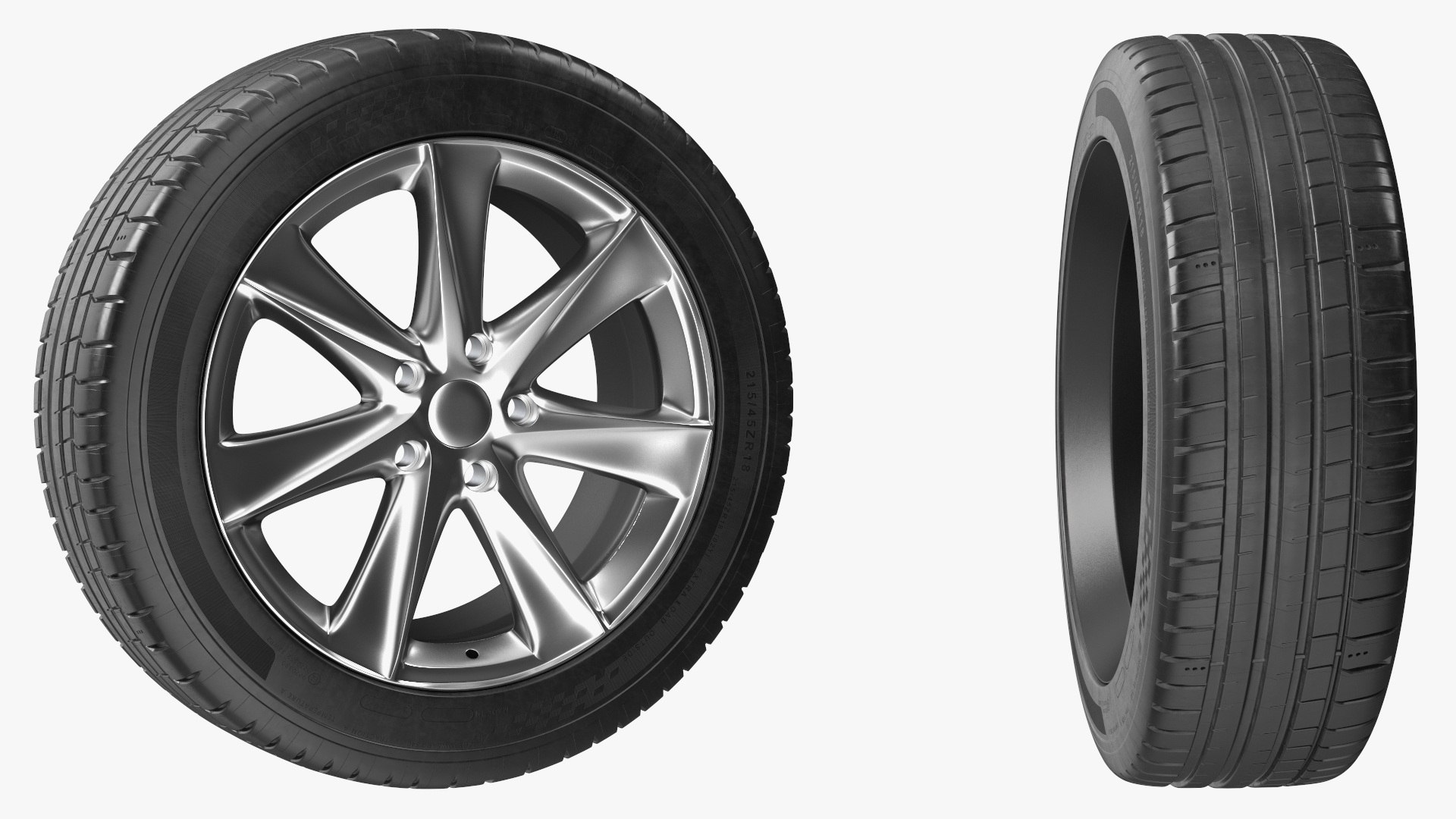 Car Wheel Rim Carrying Tire 3D Model - TurboSquid 2058196