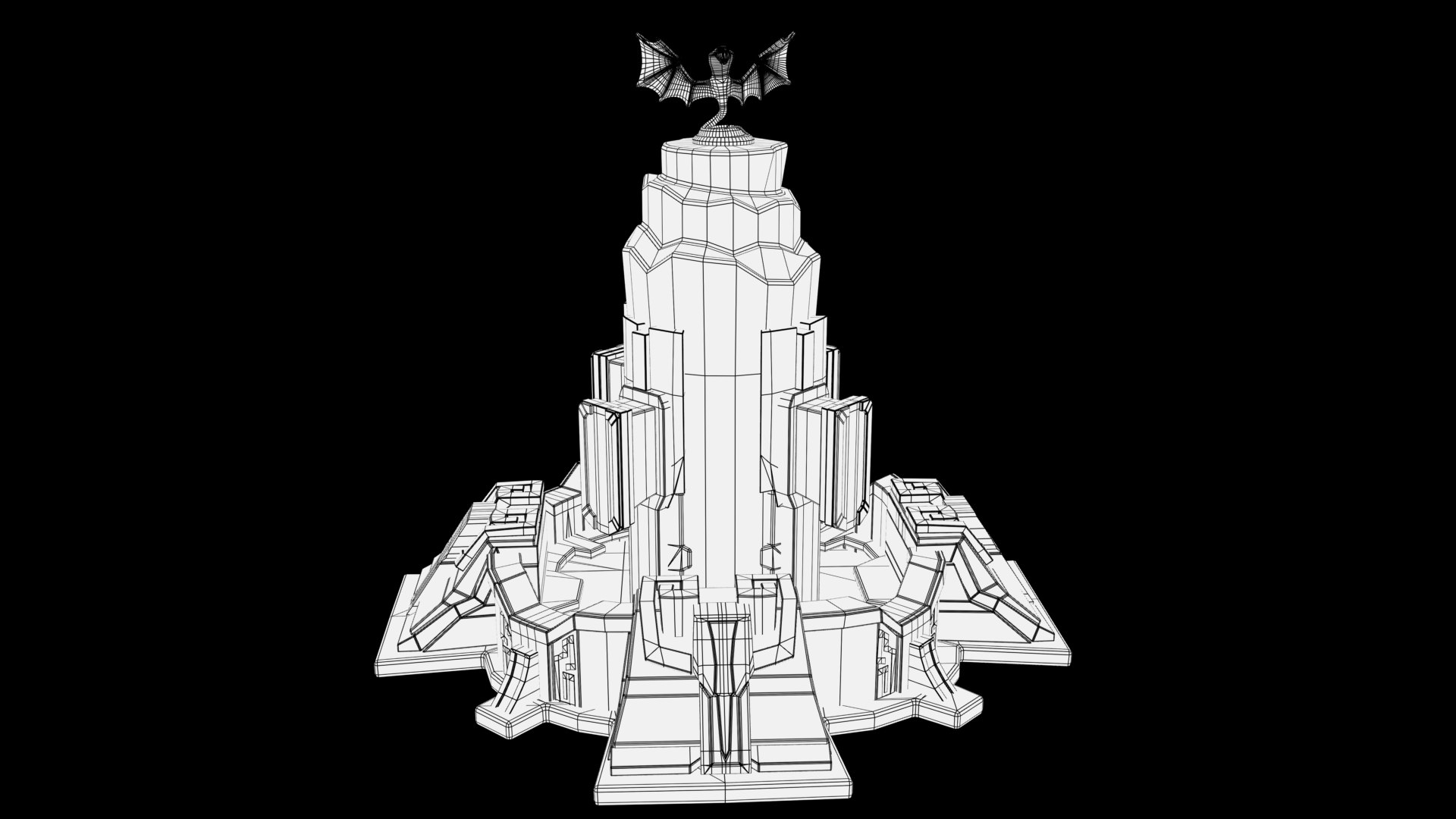 Stylized Stone Tower 3D Model - TurboSquid 1843539