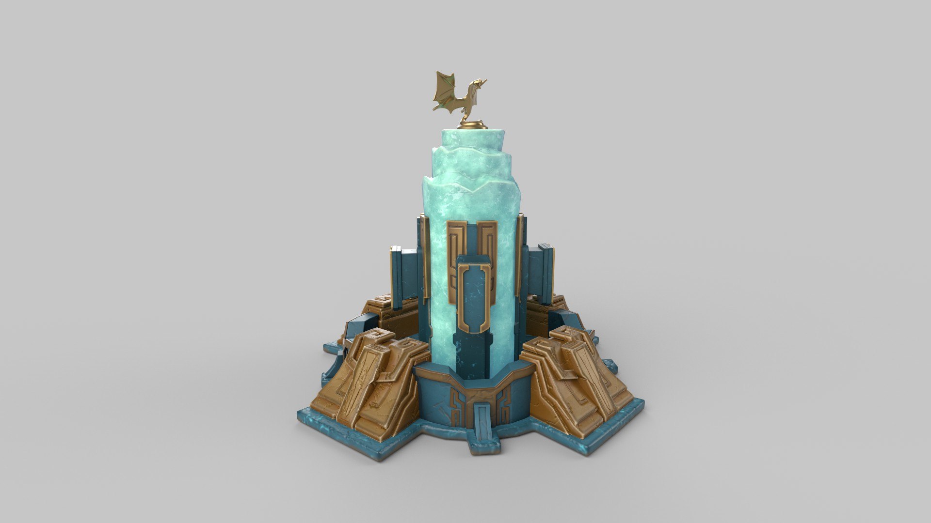 Stylized Stone Tower 3D Model - TurboSquid 1843539