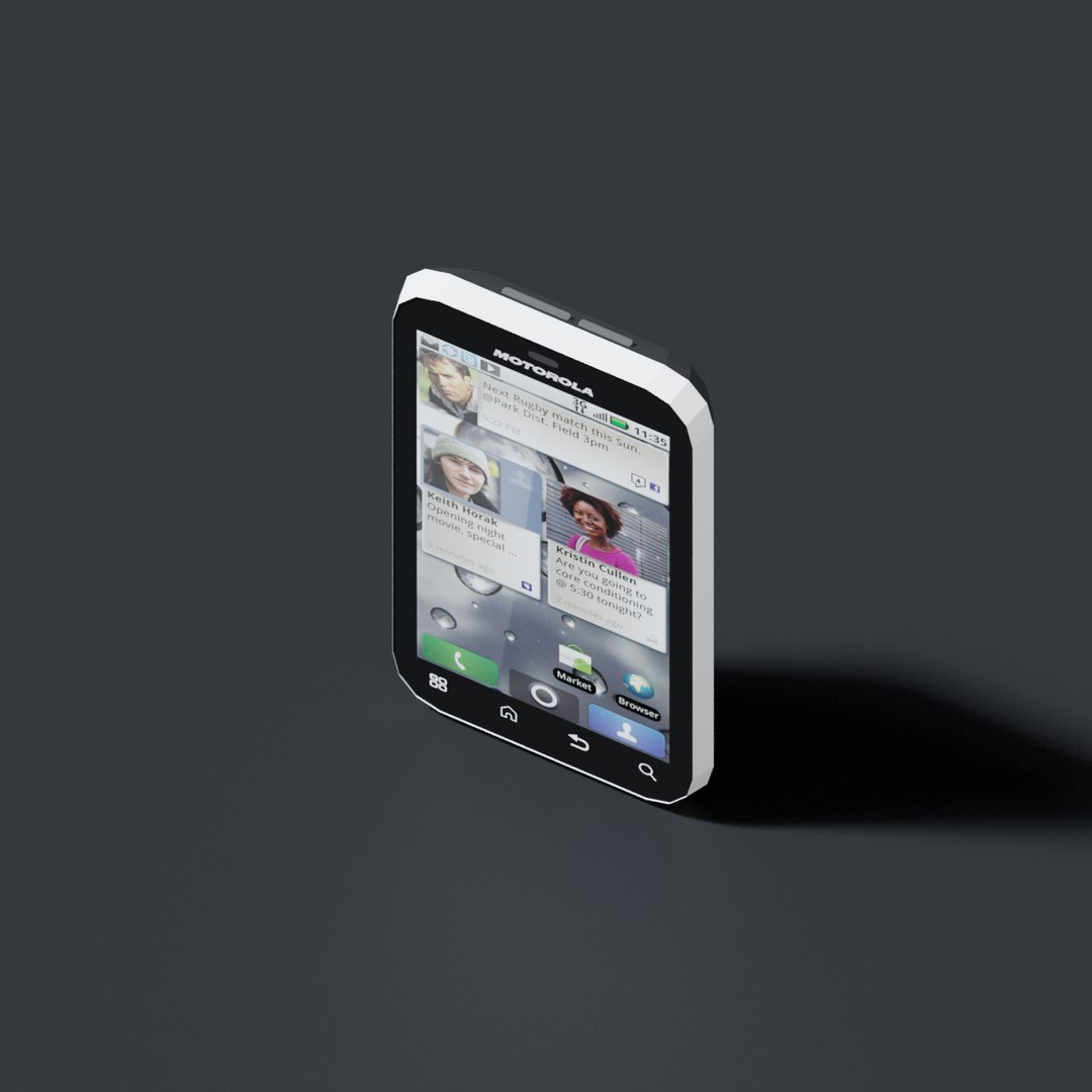 3D Motorola Me525 Defy Mobile Phone - TurboSquid 1554499