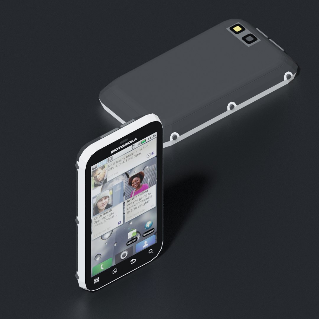 3D Motorola Me525 Defy Mobile Phone - TurboSquid 1554499