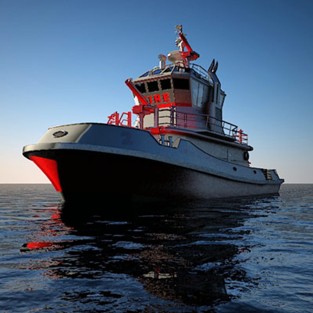 Apparatus Fireboat 3d Model