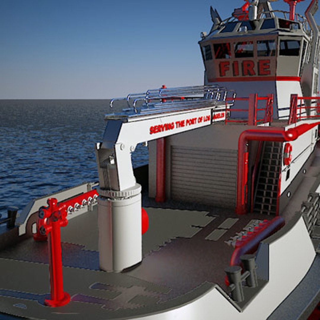 Apparatus Fireboat 3d Model