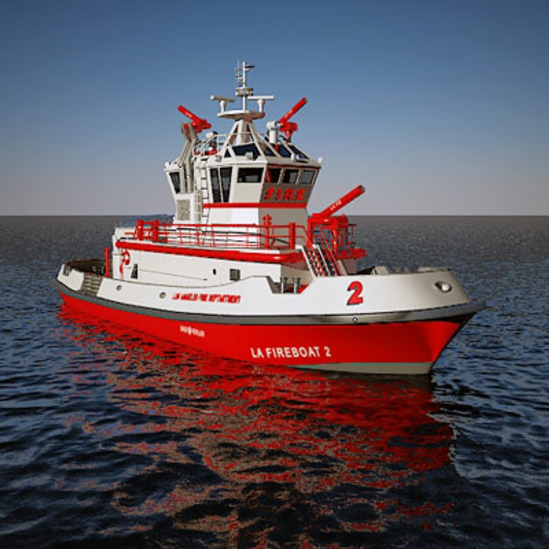 Apparatus Fireboat 3d Model