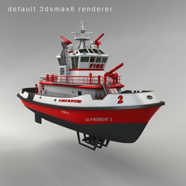 apparatus fireboat 3d model
