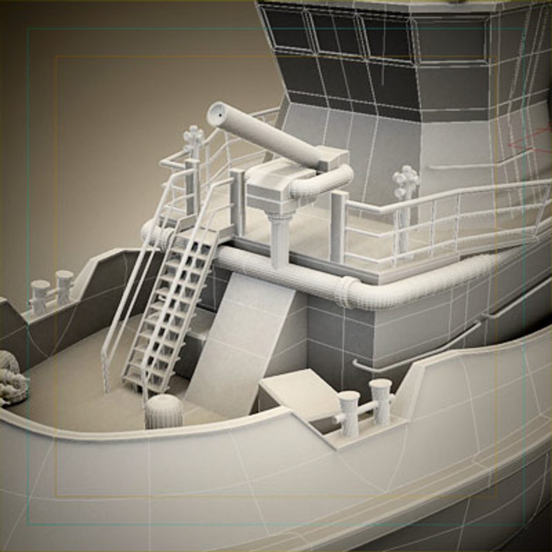 Apparatus Fireboat 3d Model