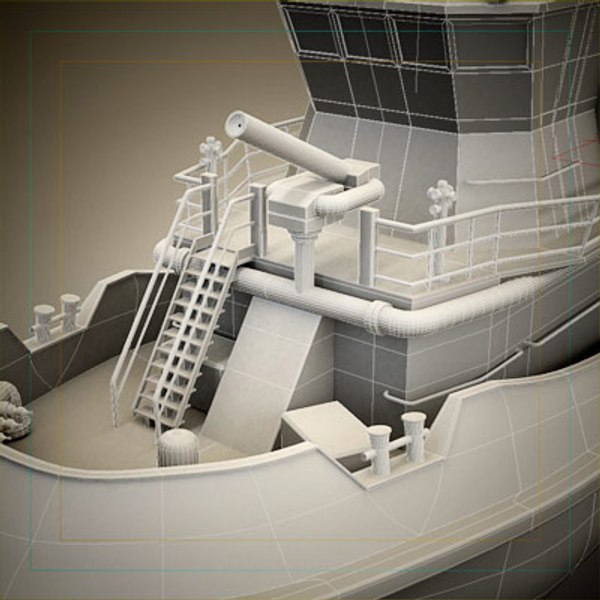 apparatus fireboat 3d model