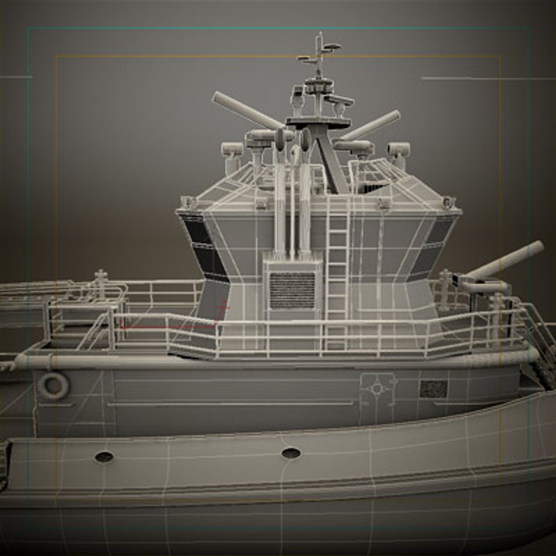 Apparatus Fireboat 3d Model