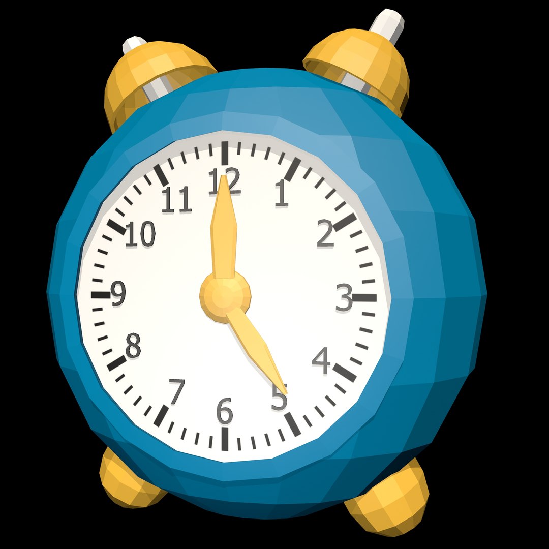 Cartoon Clock 3d C4d