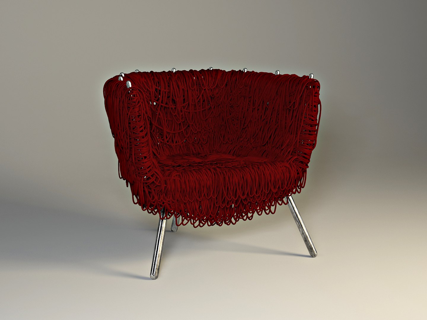 Chair Edra Vermelha 3D Model - TurboSquid 1351527
