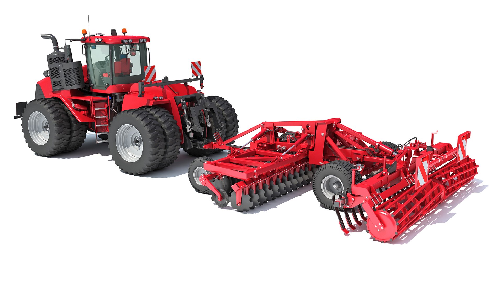 3D Tractor Trailed Disc Harrow - TurboSquid 1705719