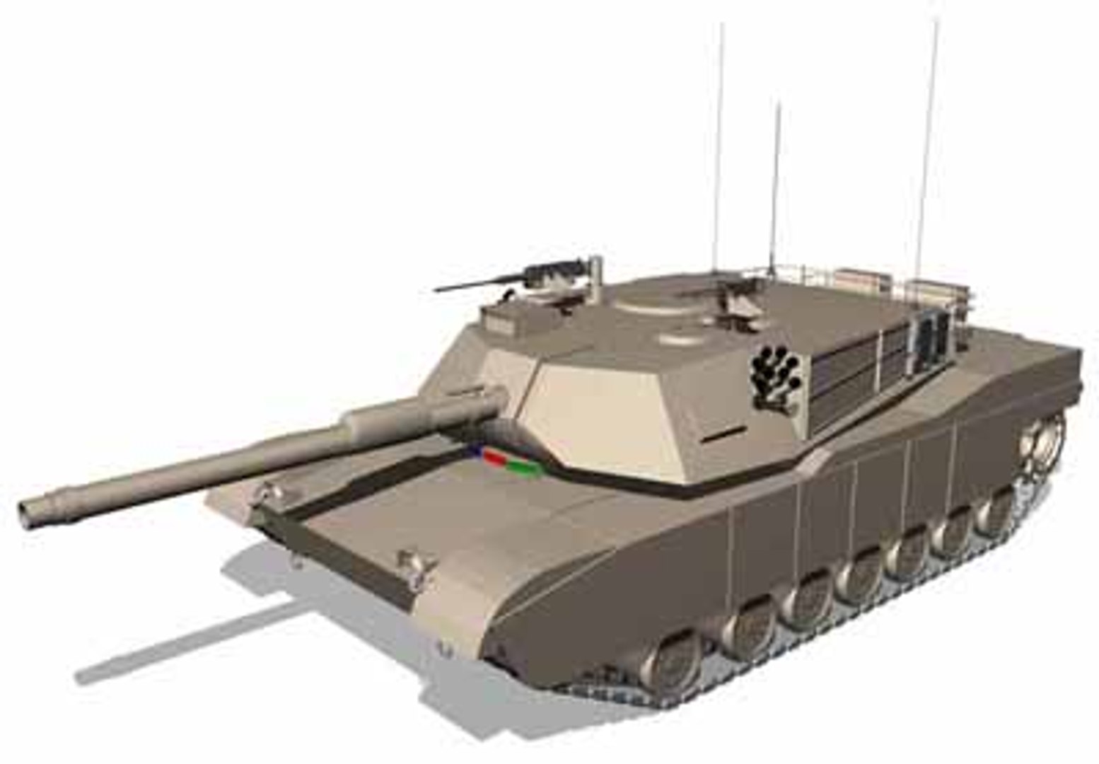 3d M1a1 Abrams Tank Model