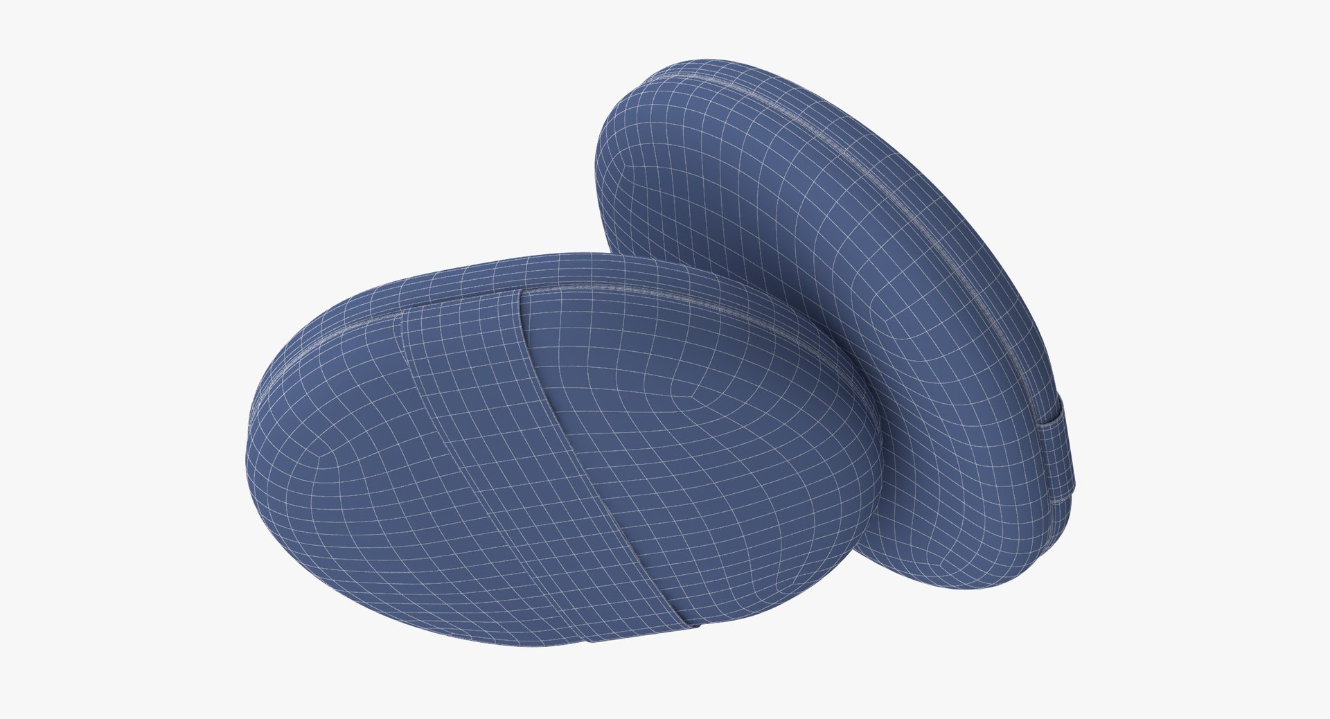 3d Powder Puff Model