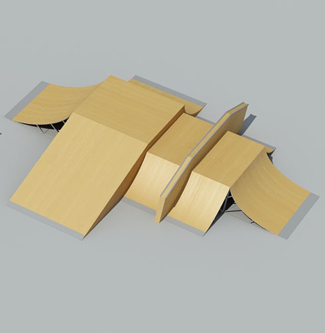Skate Ramps 3d Model