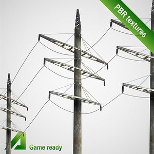 3d power lines