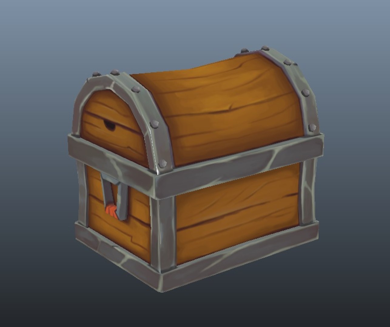 treasure chest polys obj