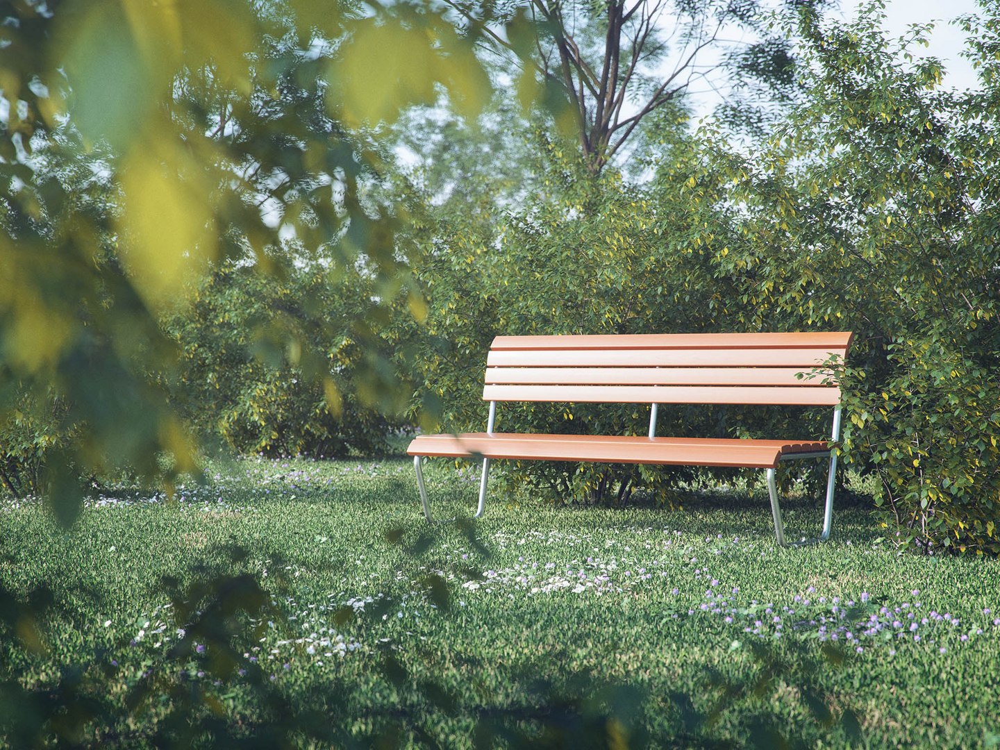 3D Park Bench Model - TurboSquid 1227990