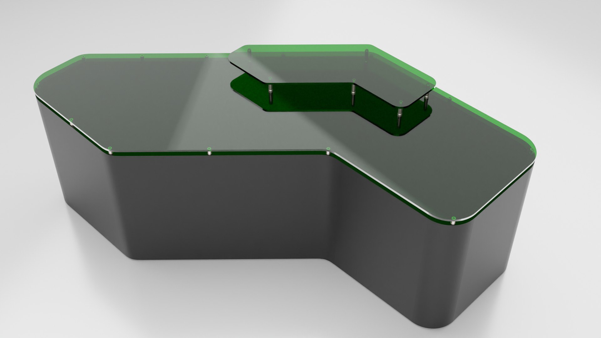 3D Black Table Display Stand Model - TurboSquid 1891189