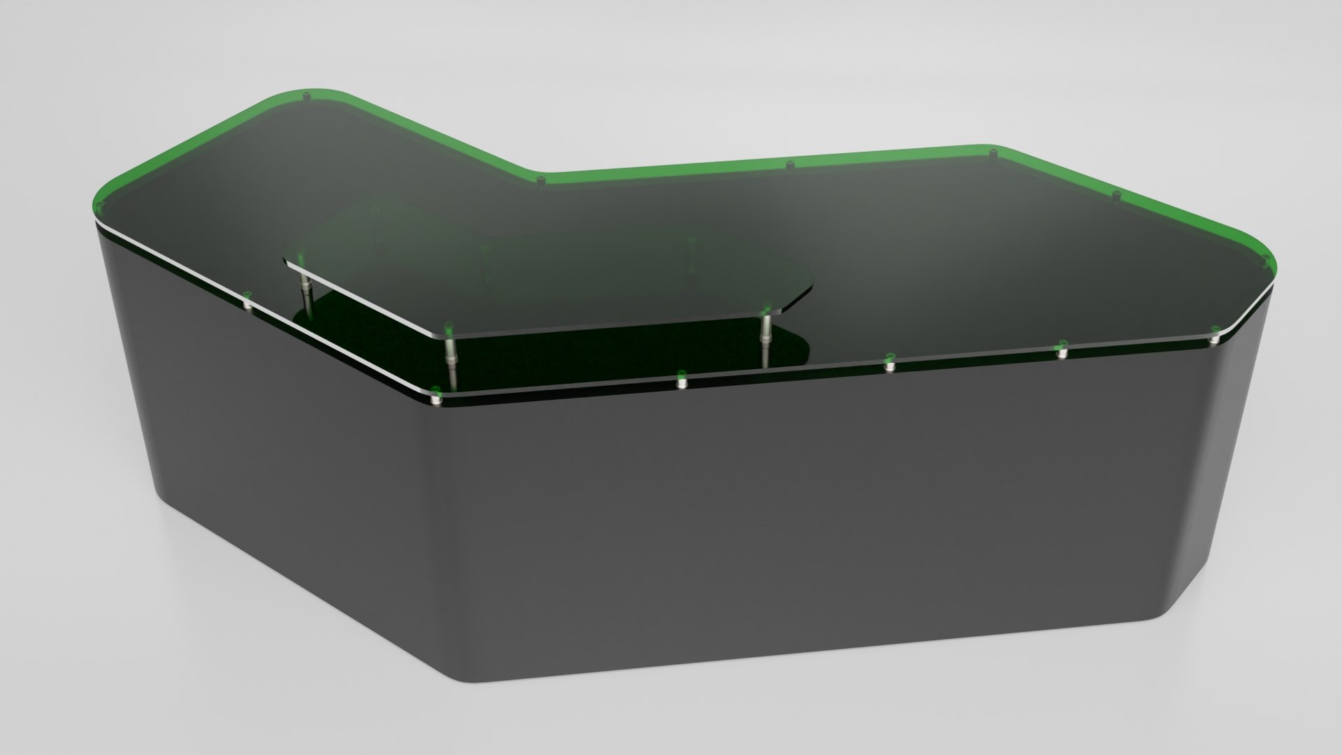 3D Black Table Display Stand Model - TurboSquid 1891189