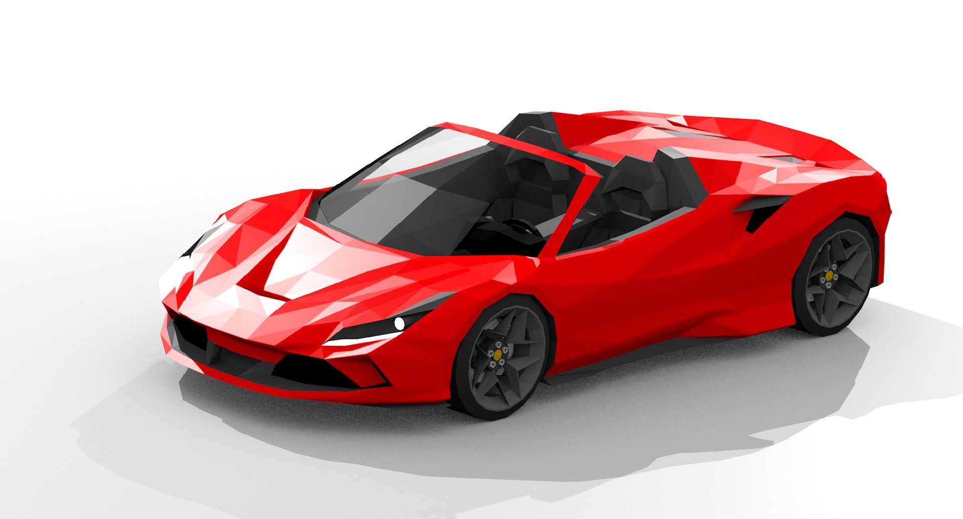 Low-poly Ferrari F8 Tributo Convertible 3D 모델 - TurboSquid 1970824