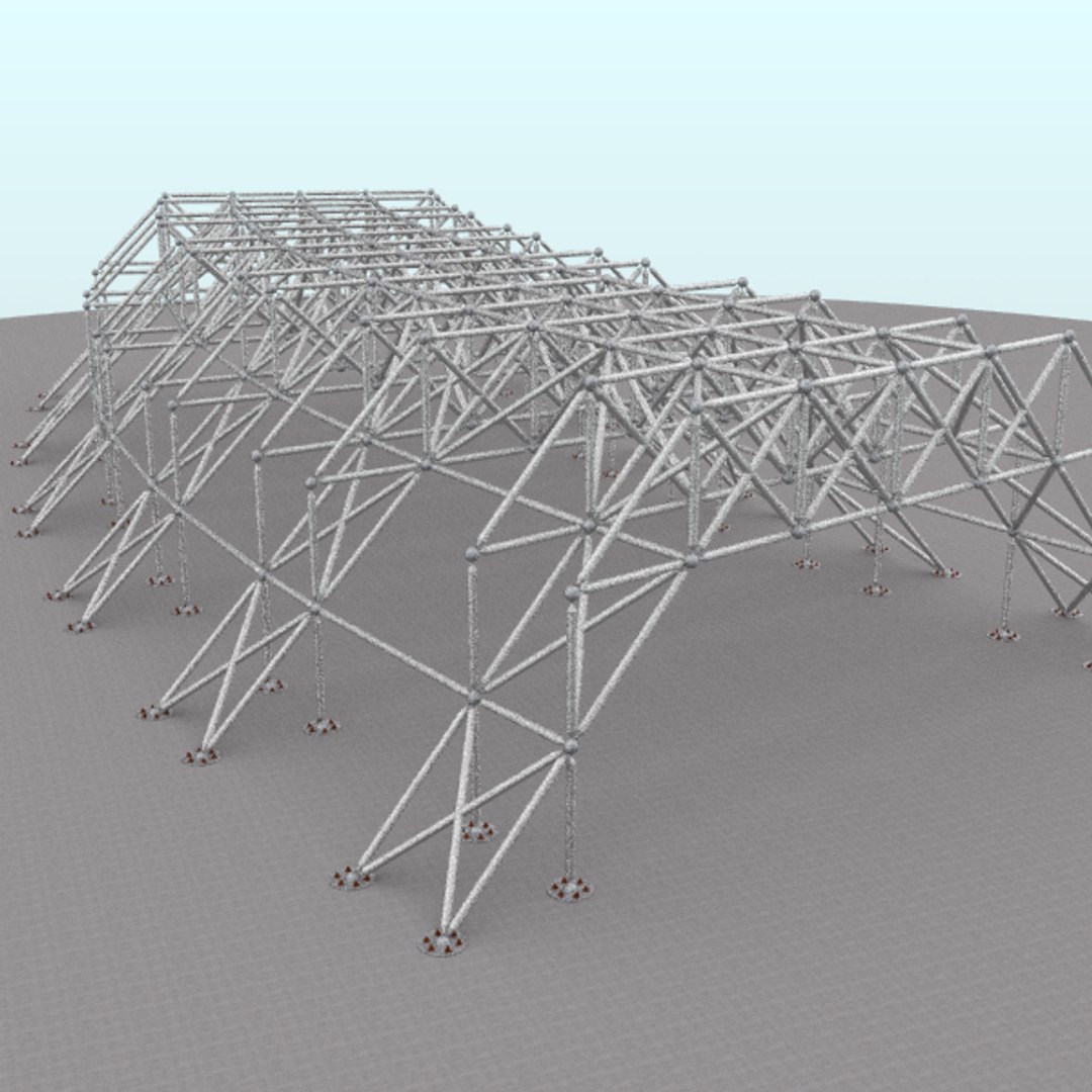 3D Optimal Truss Model 02 Model - TurboSquid 2189853