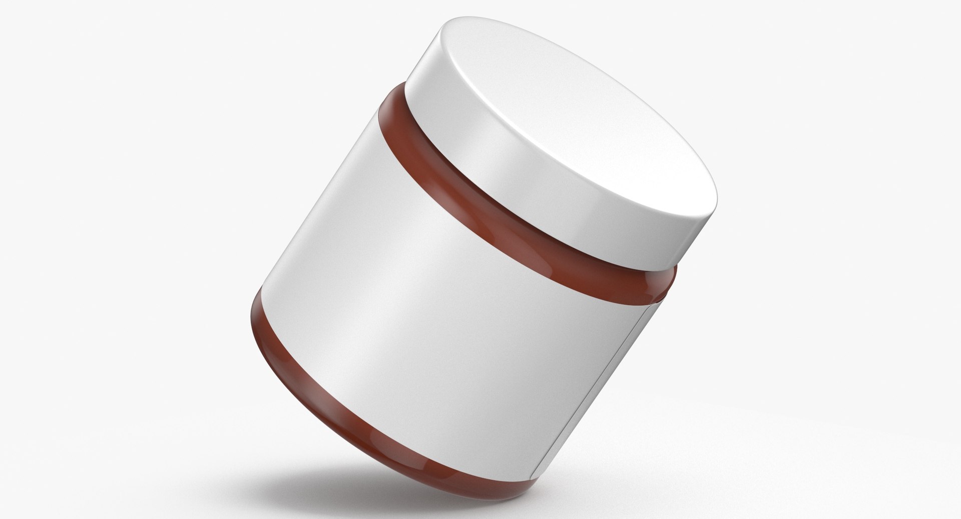 3D Amber Bottle Containers Part 01 Type 01 Blank And Generic Label ...