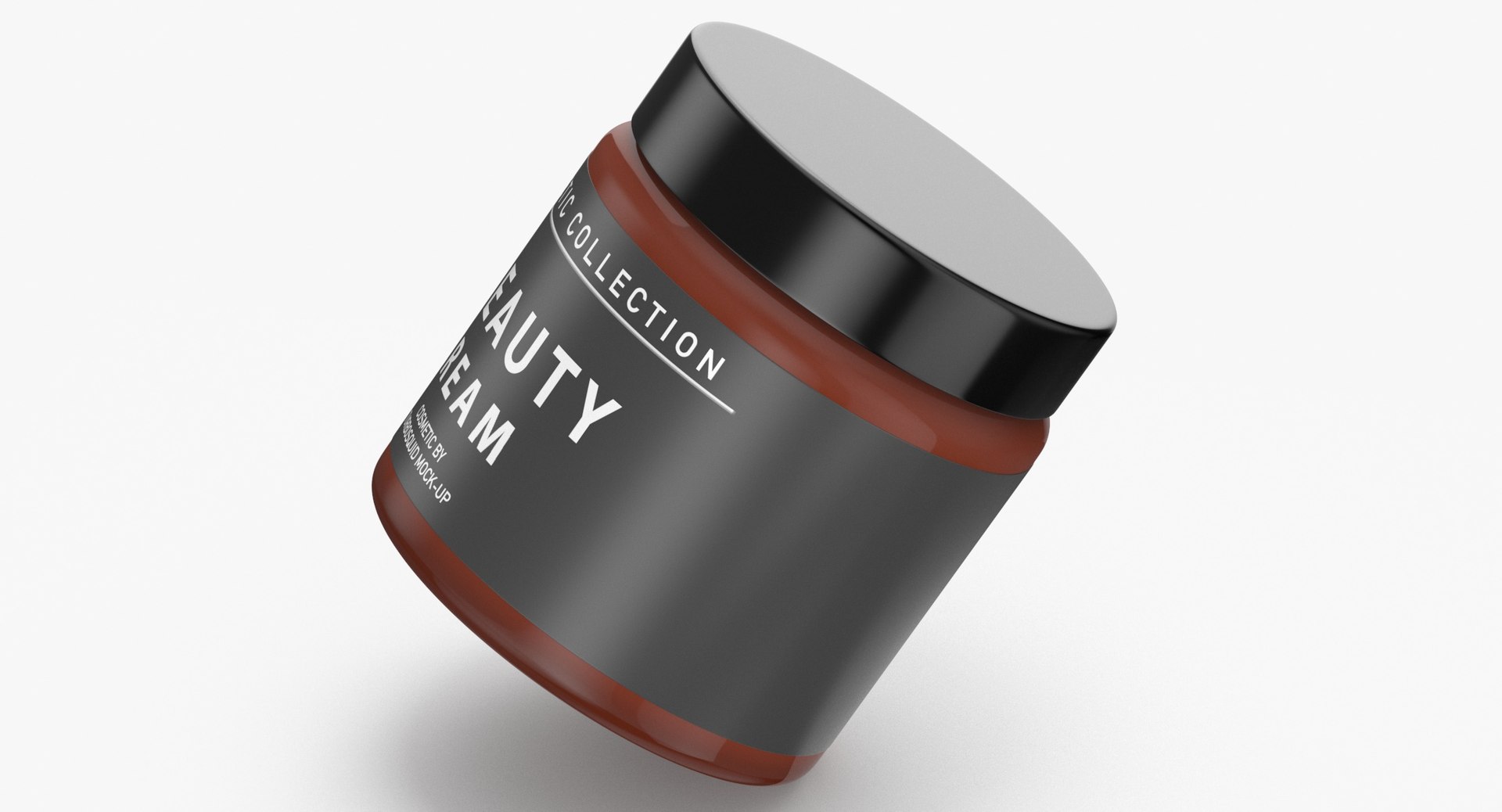 3D Amber Bottle Containers Part 01 Type 01 Blank And Generic Label ...