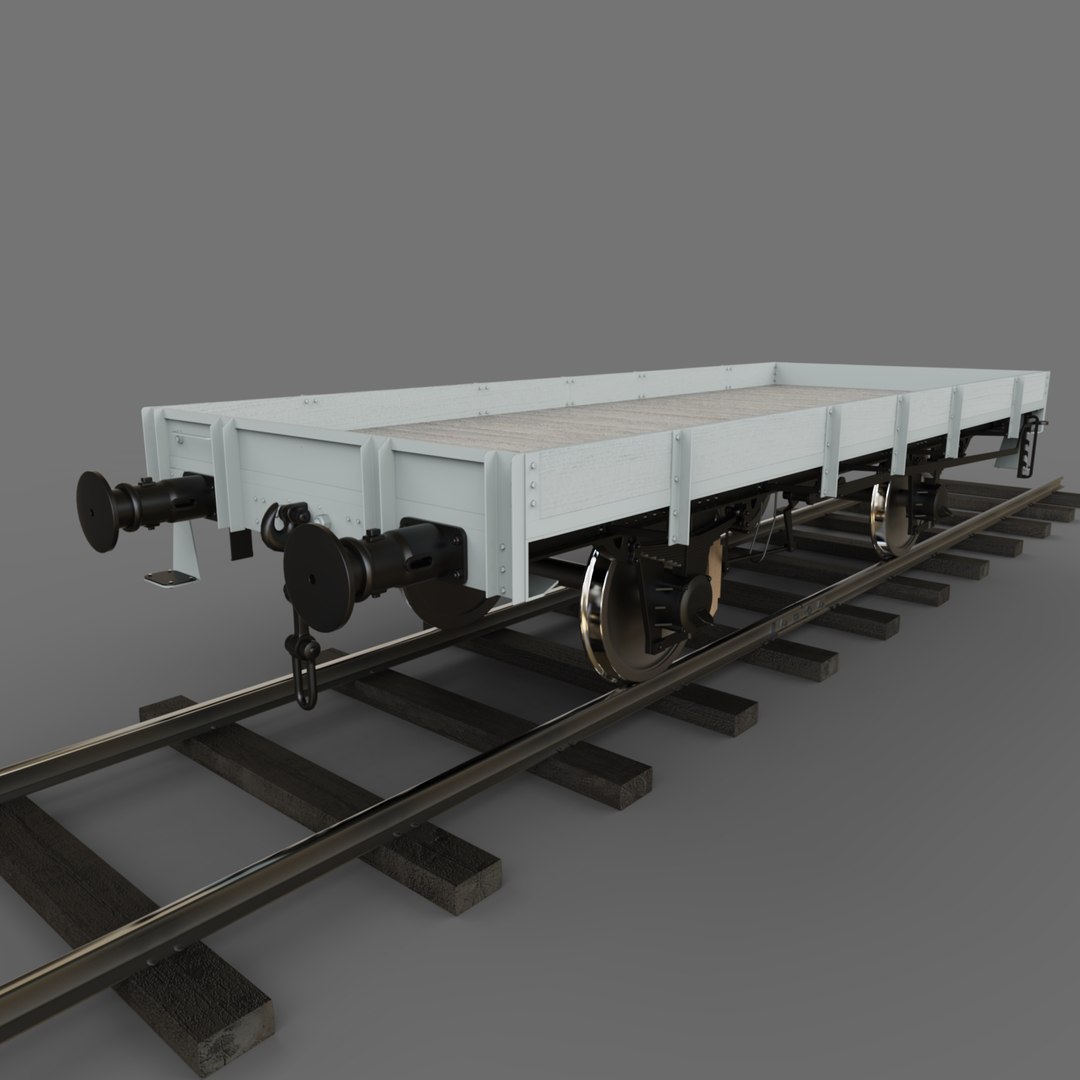 Flat Car Malissard-Taza Blanzy Mines 3D Model - TurboSquid 2281563