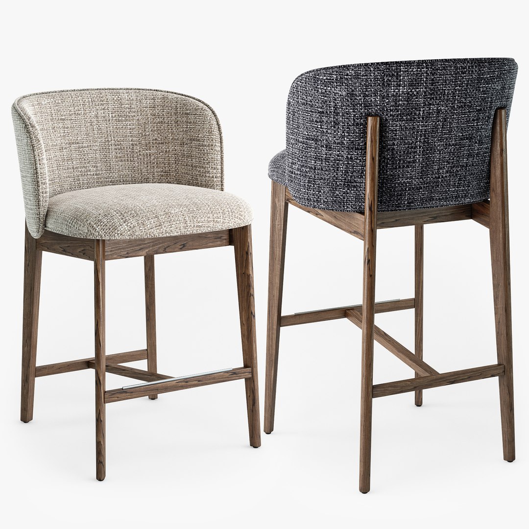 Calligaris Abrey Wood Stool 3D Model - TurboSquid 1788348