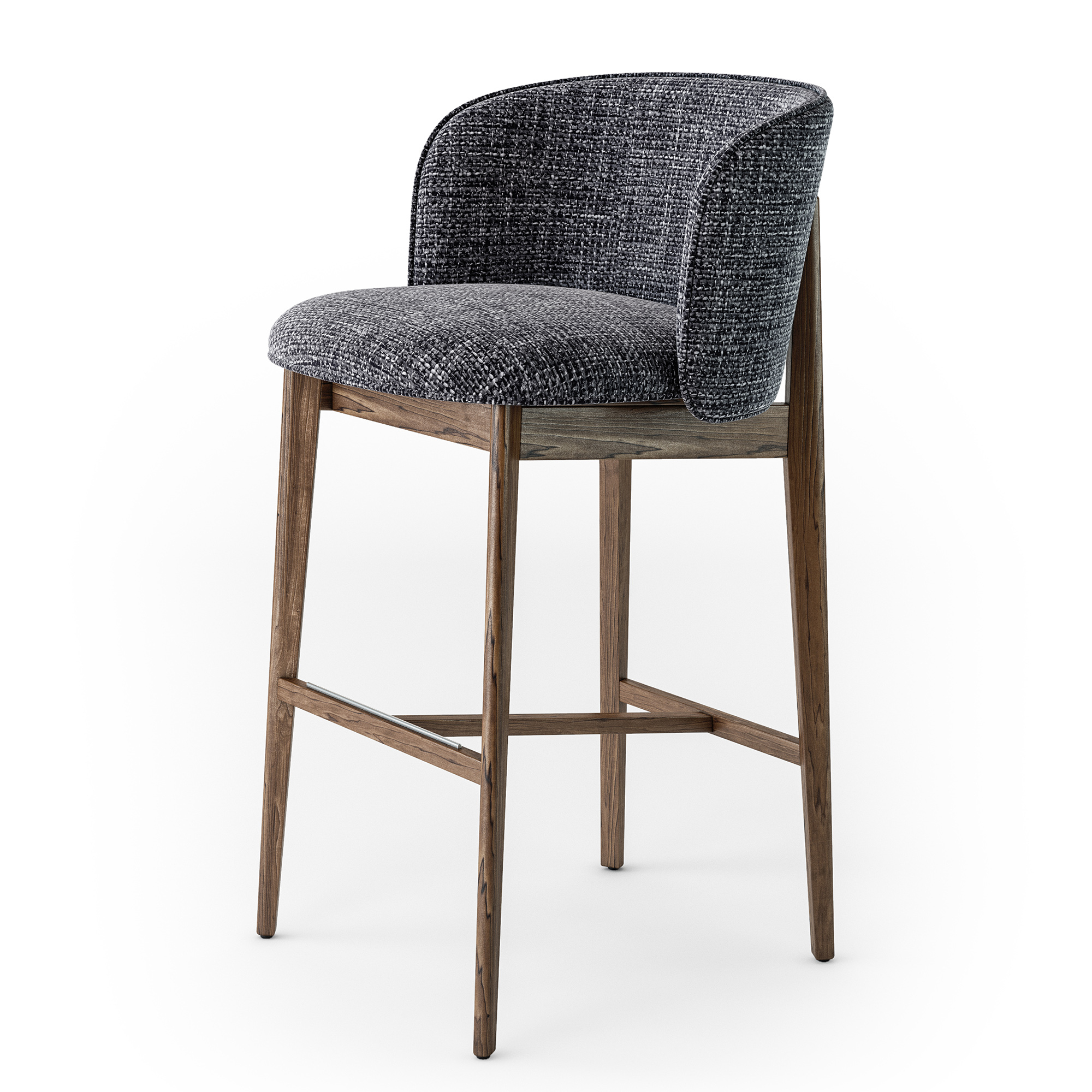 Calligaris Abrey wood stool 3D model - TurboSquid 1788348