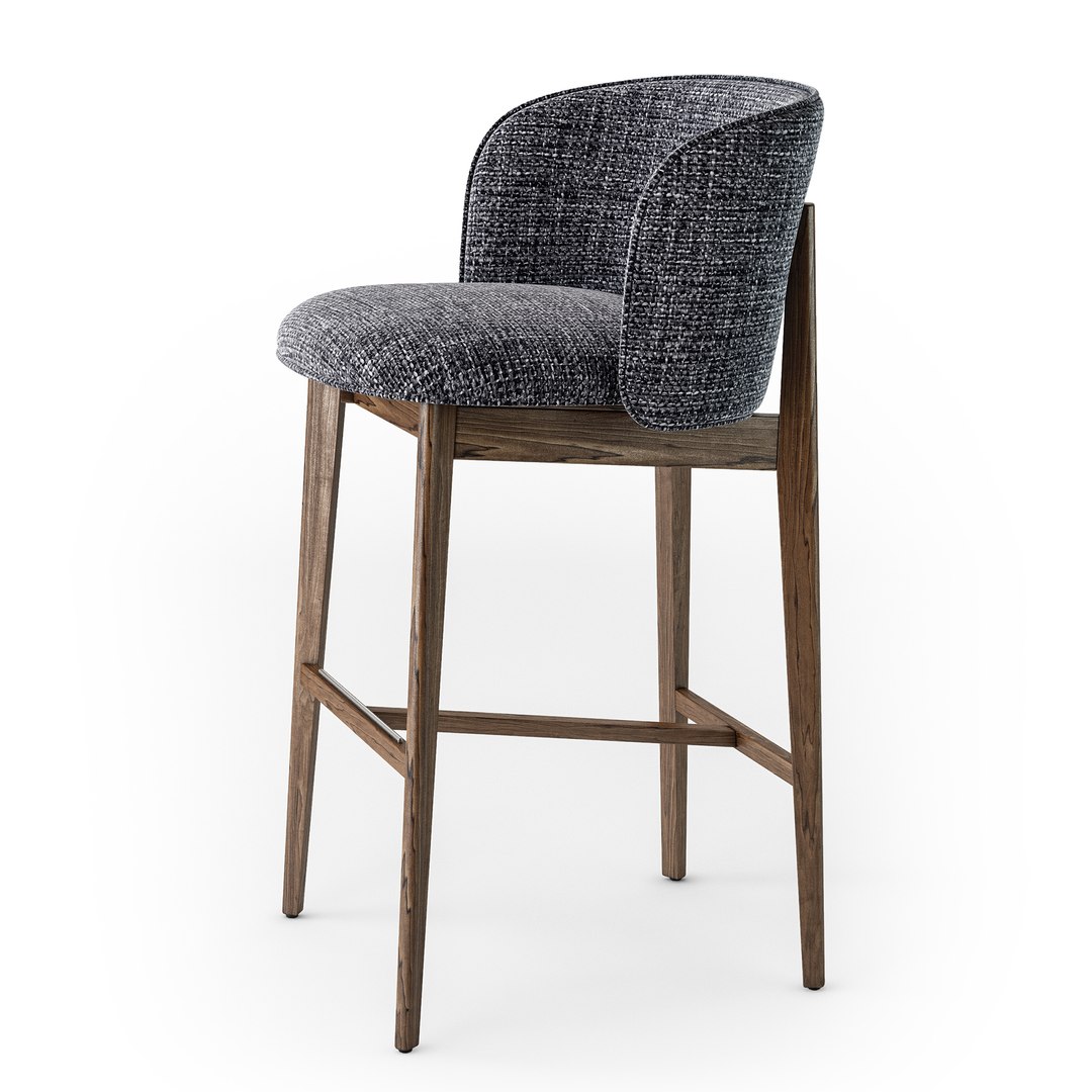 Calligaris Abrey Wood Stool 3D Model - TurboSquid 1788348