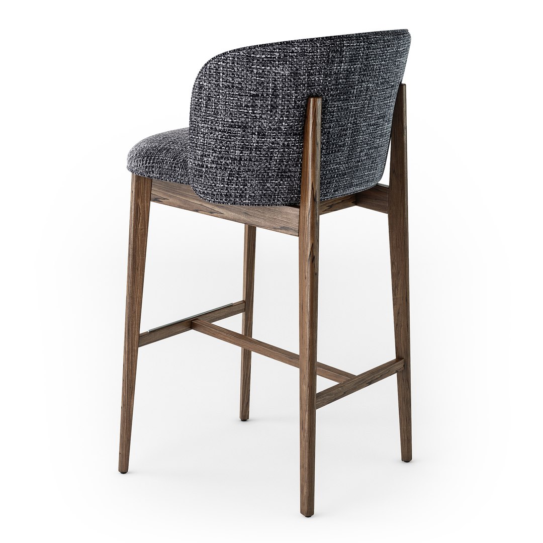 Calligaris Abrey Wood Stool 3D Model - TurboSquid 1788348