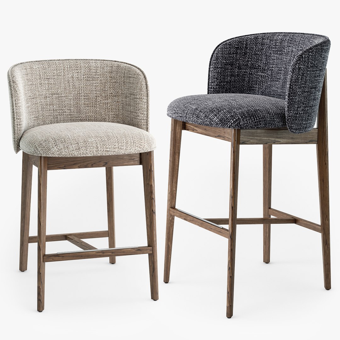 Calligaris Abrey Wood Stool 3D Model - TurboSquid 1788348