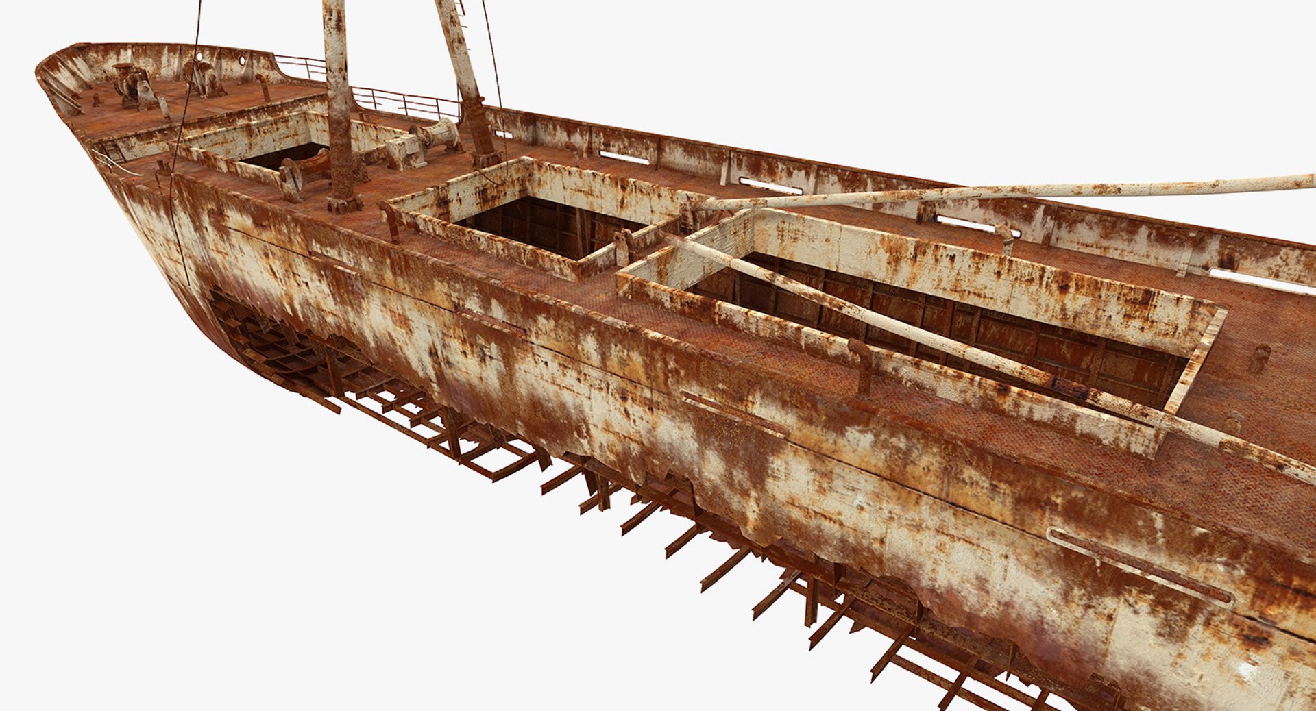 3D rusty ship wreck - TurboSquid 1408352