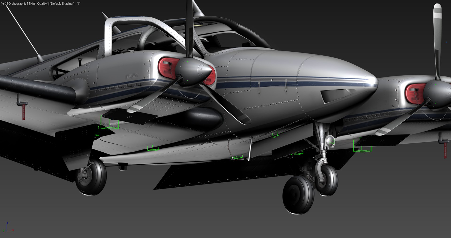 B55 Baron 3D Model - TurboSquid 2289179