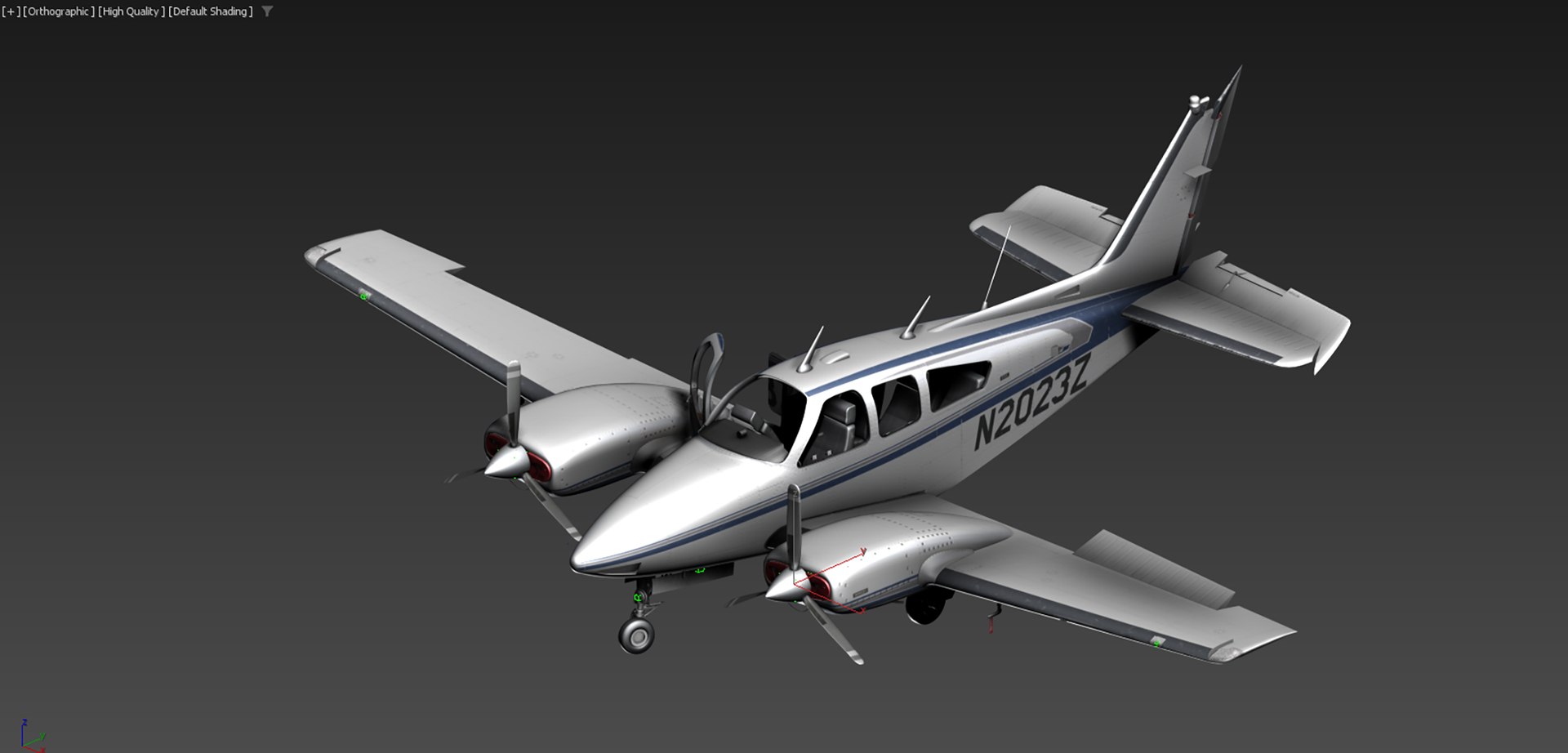 B55 Baron 3D Model - TurboSquid 2289179