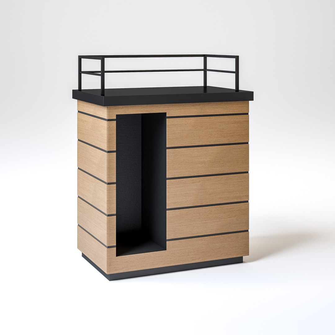 Ritazza Condiment Table 3D Model - TurboSquid 1295549