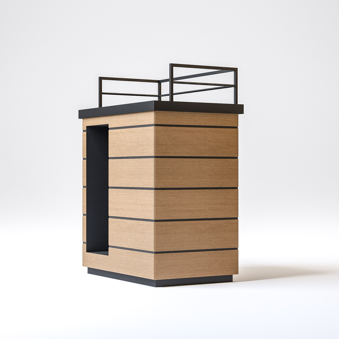 Ritazza Condiment Table 3D Model - TurboSquid 1295549